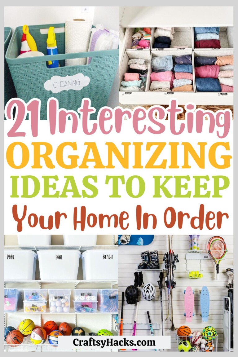 21 Brilliant Ways to Transform Mess into Order - Craftsy Hacks