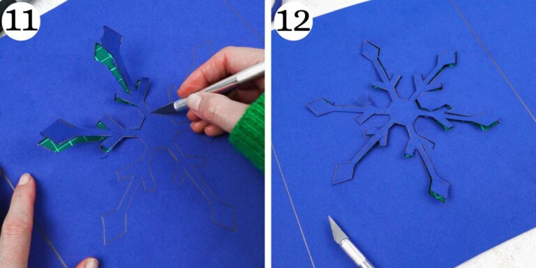 DIY Snowflake Lanterns - Craftsy Hacks