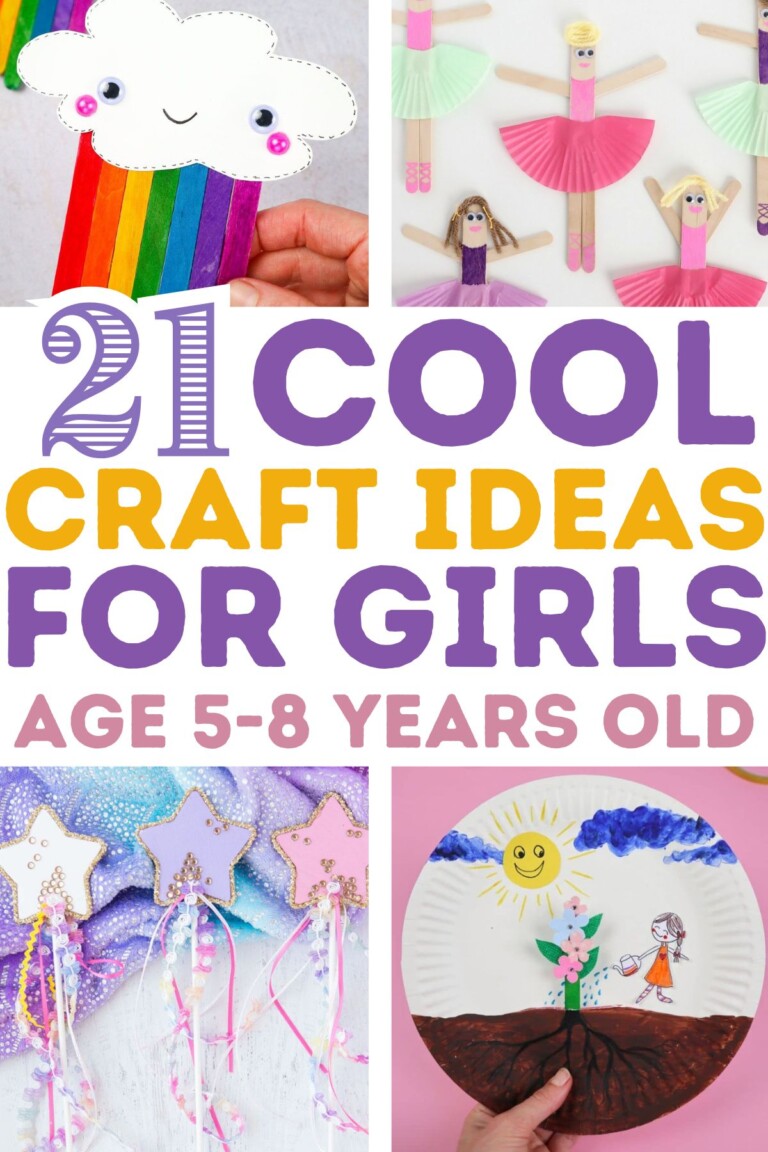 21 Fun Crafts for Girls Age 5-8 - Craftsy Hacks
