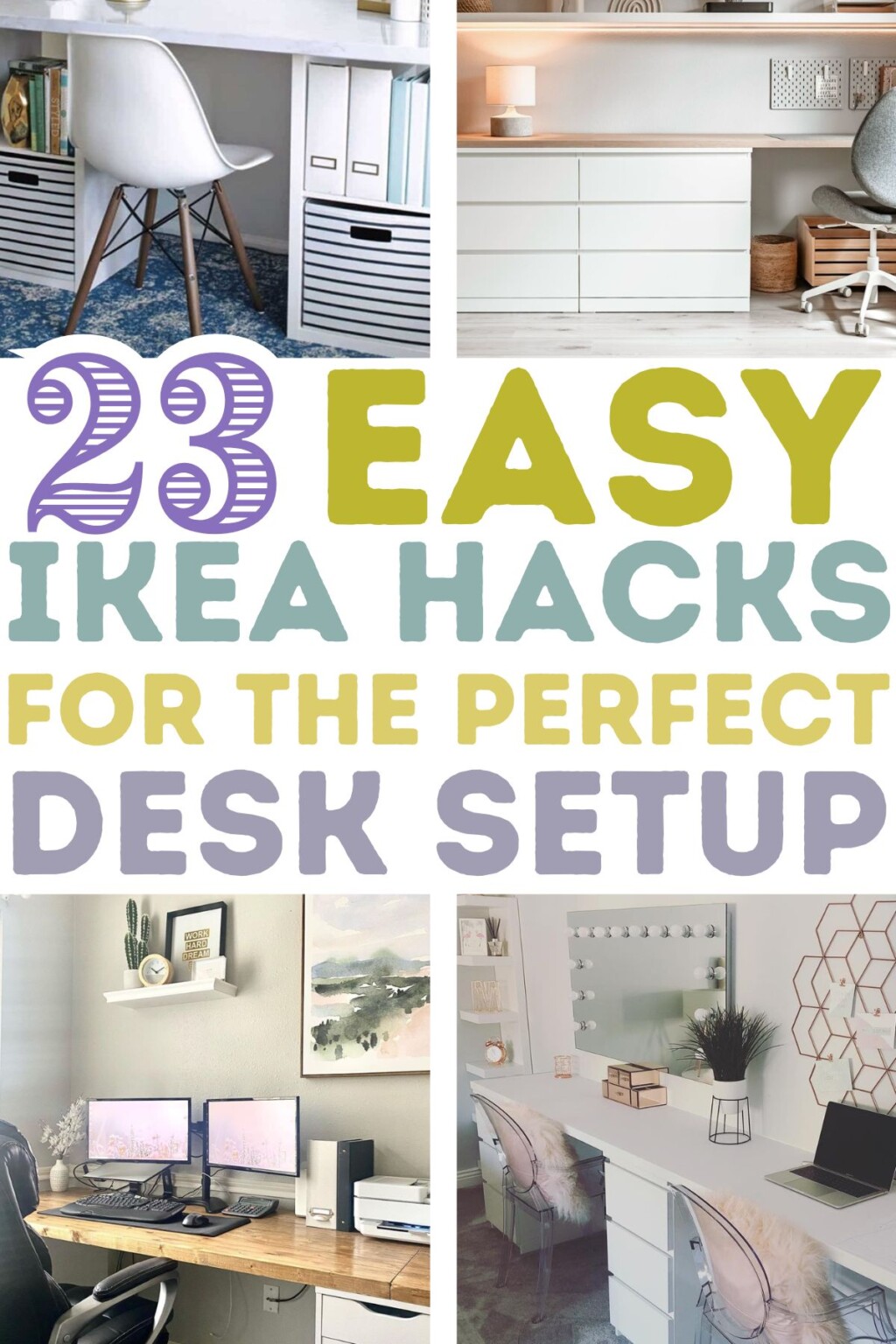 23 IKEA Desk Hacks You Need to Upgrade Your Office - Craftsy Hacks