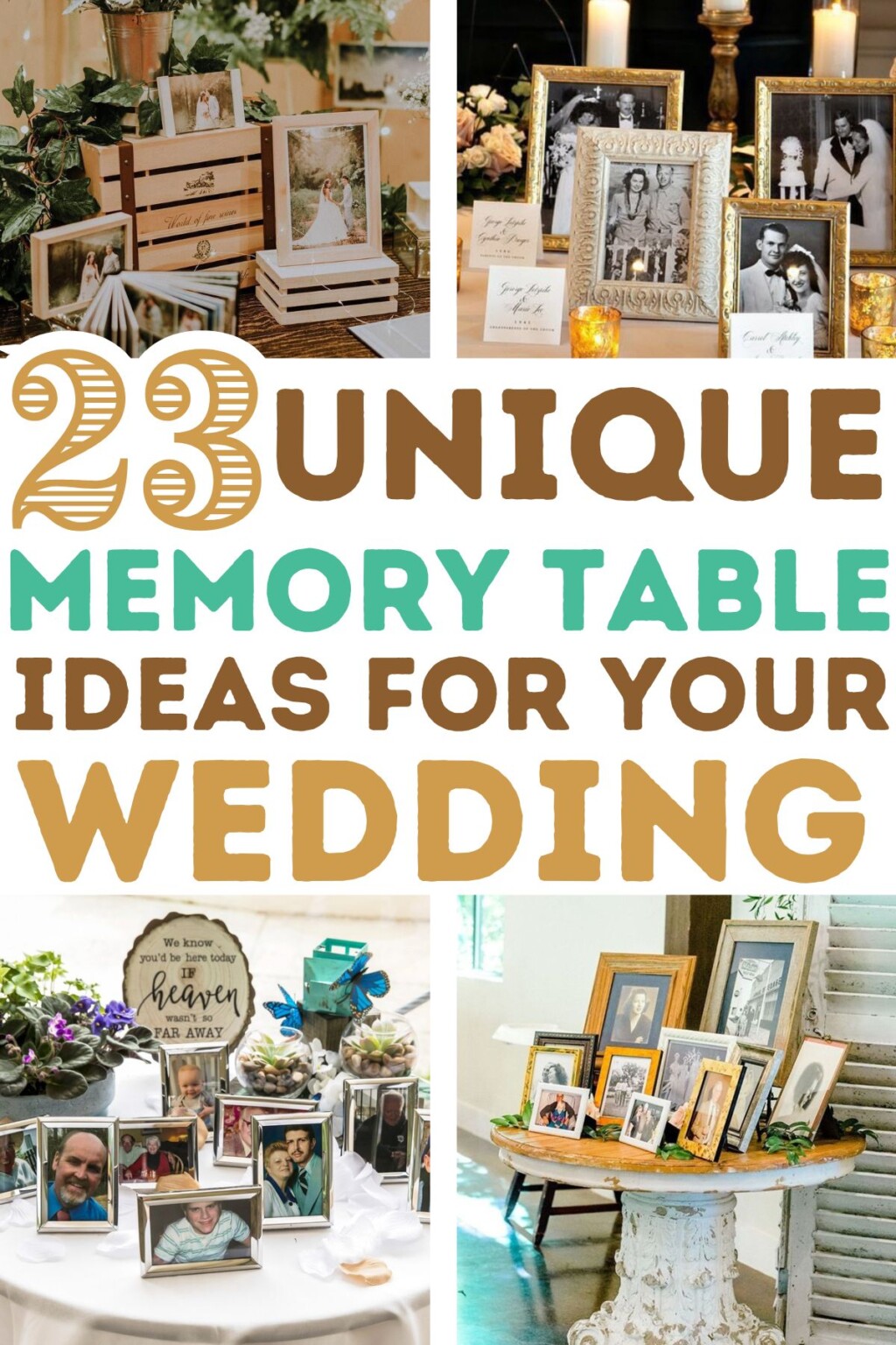 23 Stunning Wedding Memory Table Ideas - Craftsy Hacks