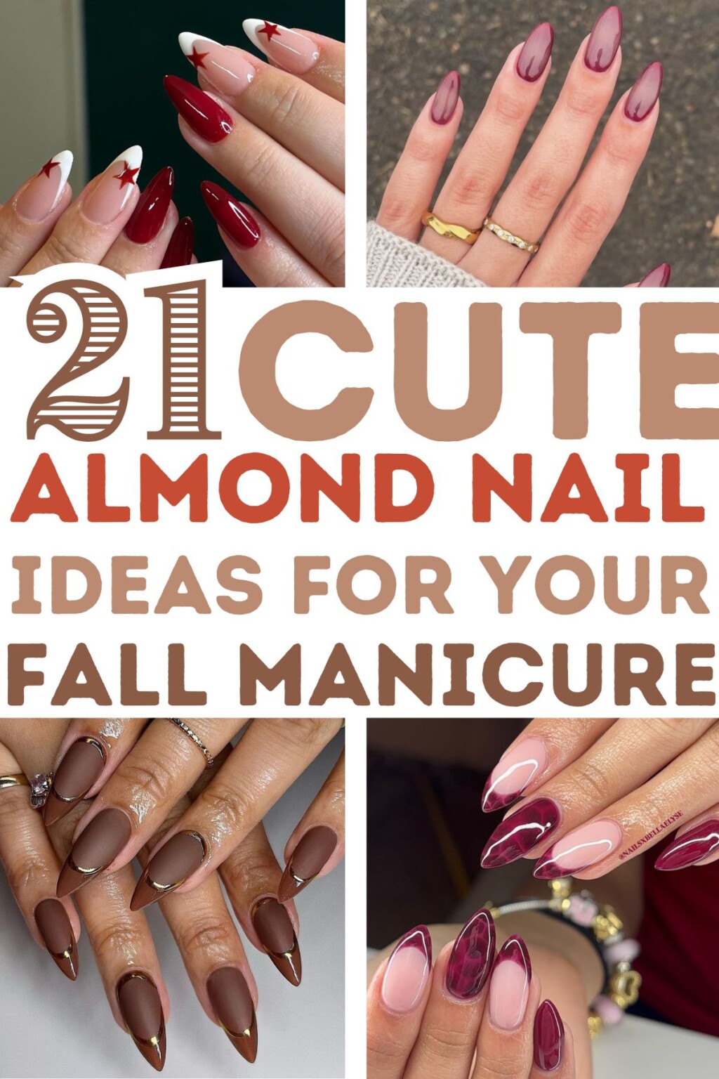 21 Super Stylish Fall Almond Nail Designs - Craftsy Hacks